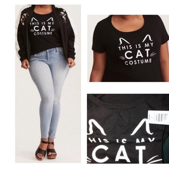 torrid | Tops | Torrid Nwt This Is My Cat Costume Tee | Poshmark